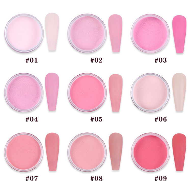 China High Quality Pink Clear Dipping Powder Nail Acrylic Powder ...